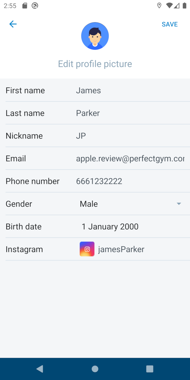 How does User Profile in the Mobile App work? – Perfect Gym Solutions S.A.