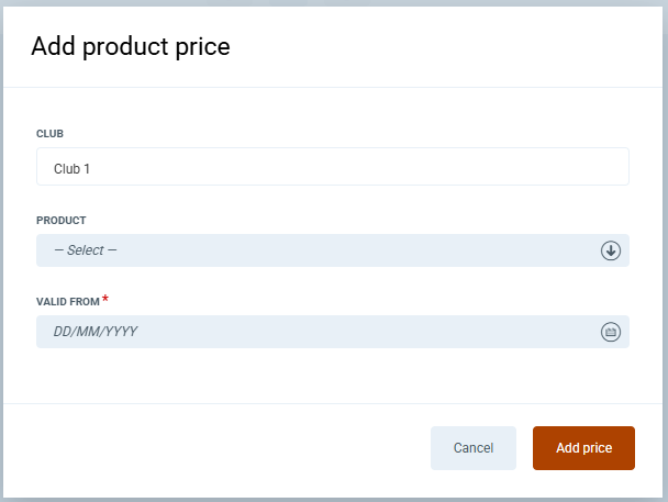 List of Clubs - Club Product Price List - Overview – Perfect Gym ...